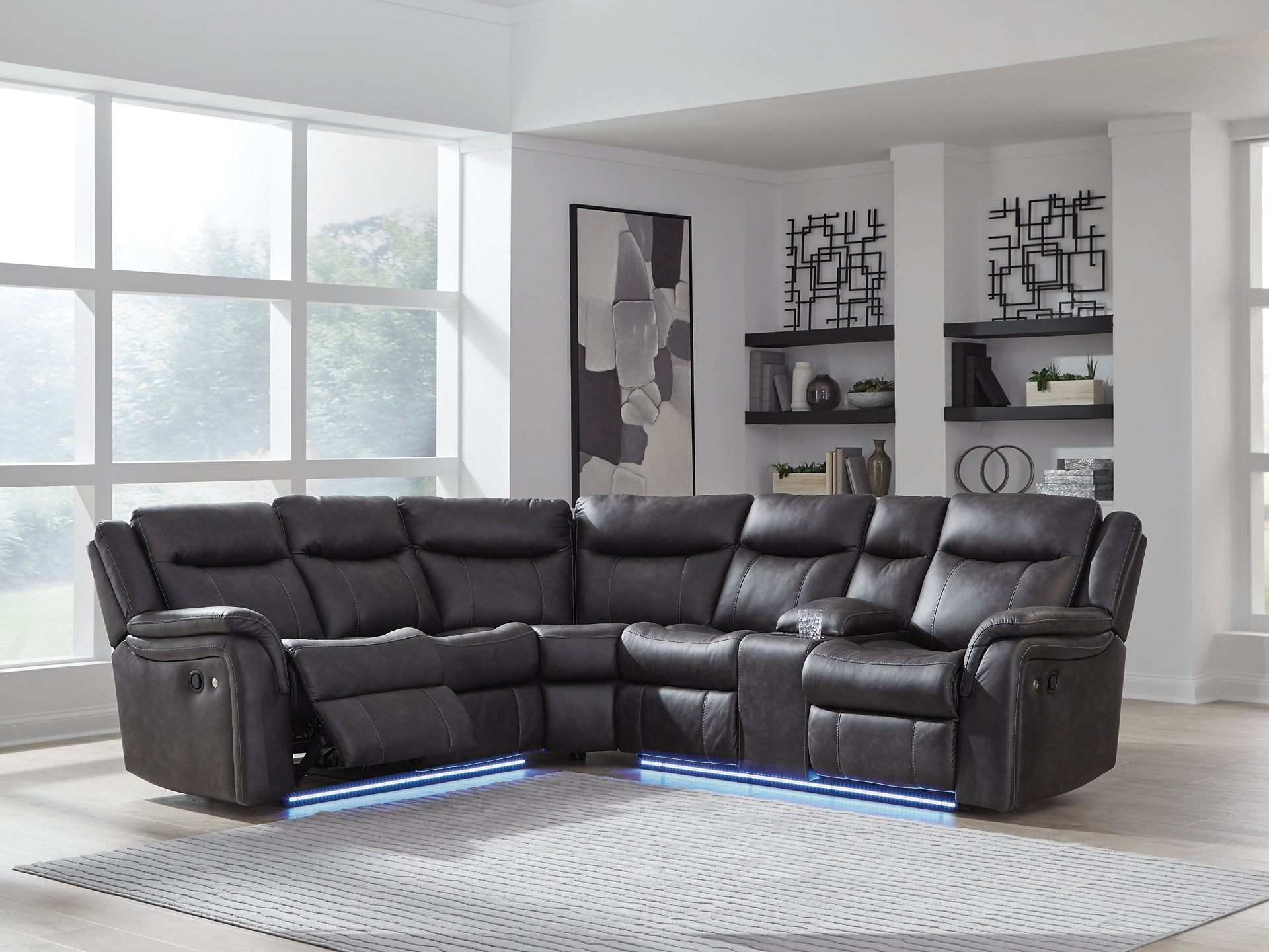 Sultan Meadow 2-Piece Reclining Sectional – Furniture Depot
